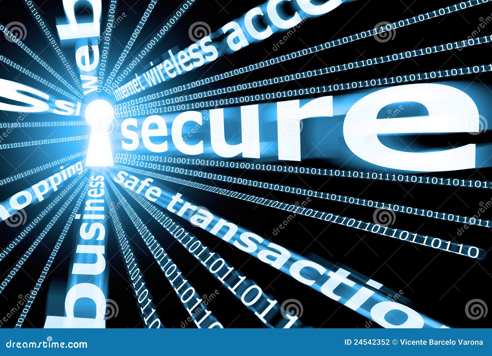 Secure connection stock illustration. Illustration of modern - 24542352