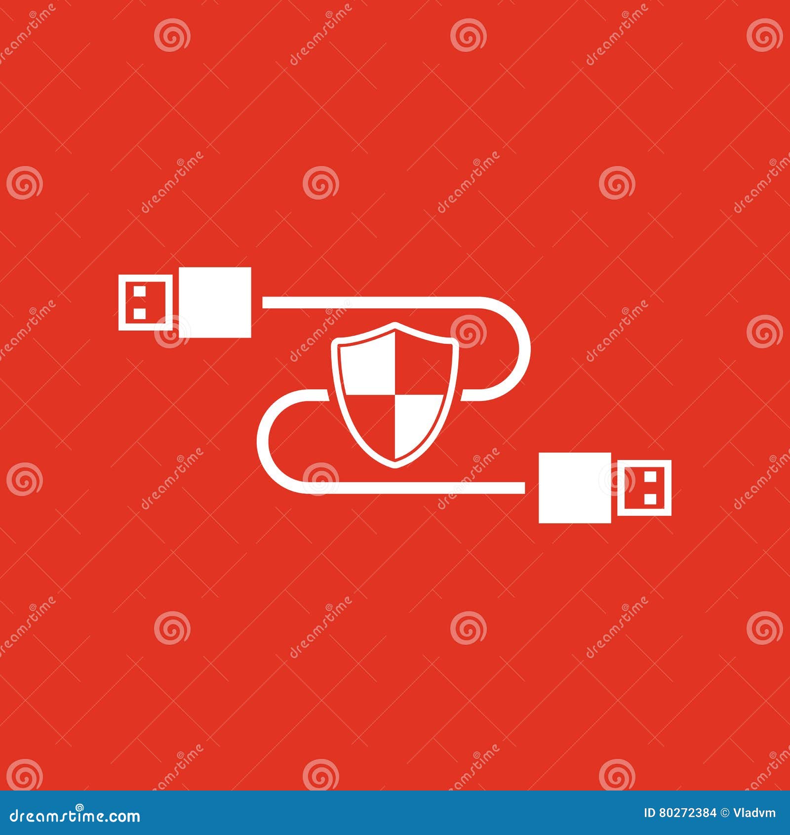 The Secure Connection Icon. Transfer and Connection, Data, Antivirus ...