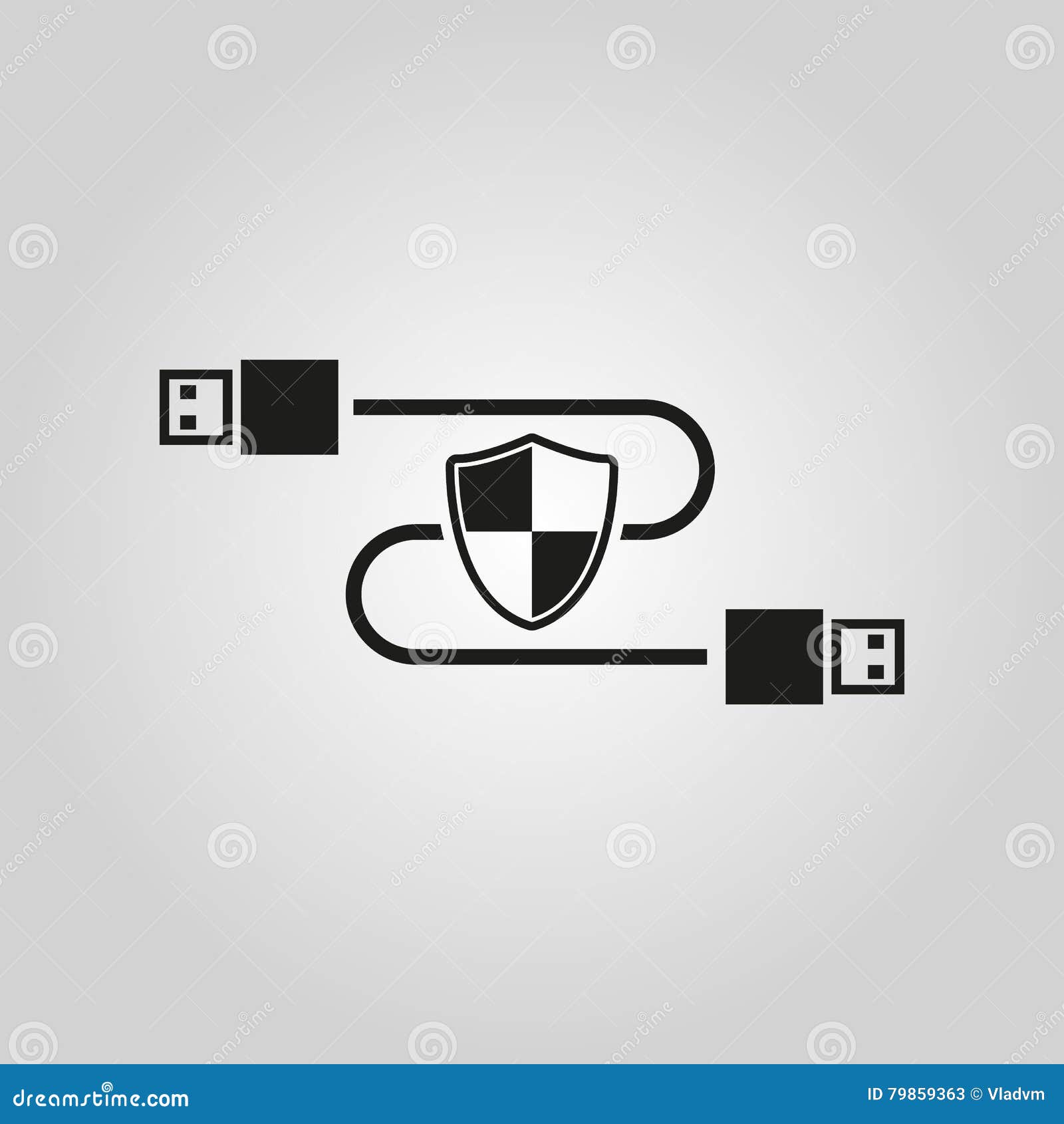 The Secure Connection Icon. Transfer and Connection, Data, Antivirus ...