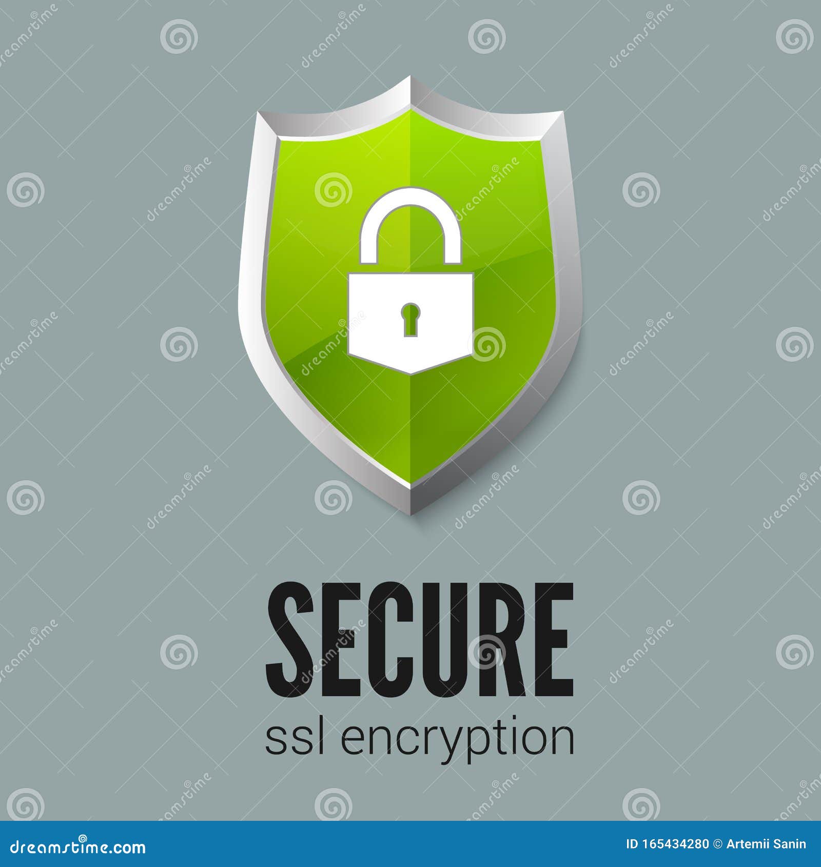 Secure Connection Icon Vector Illustration Isolated, Flat Style Secured ...