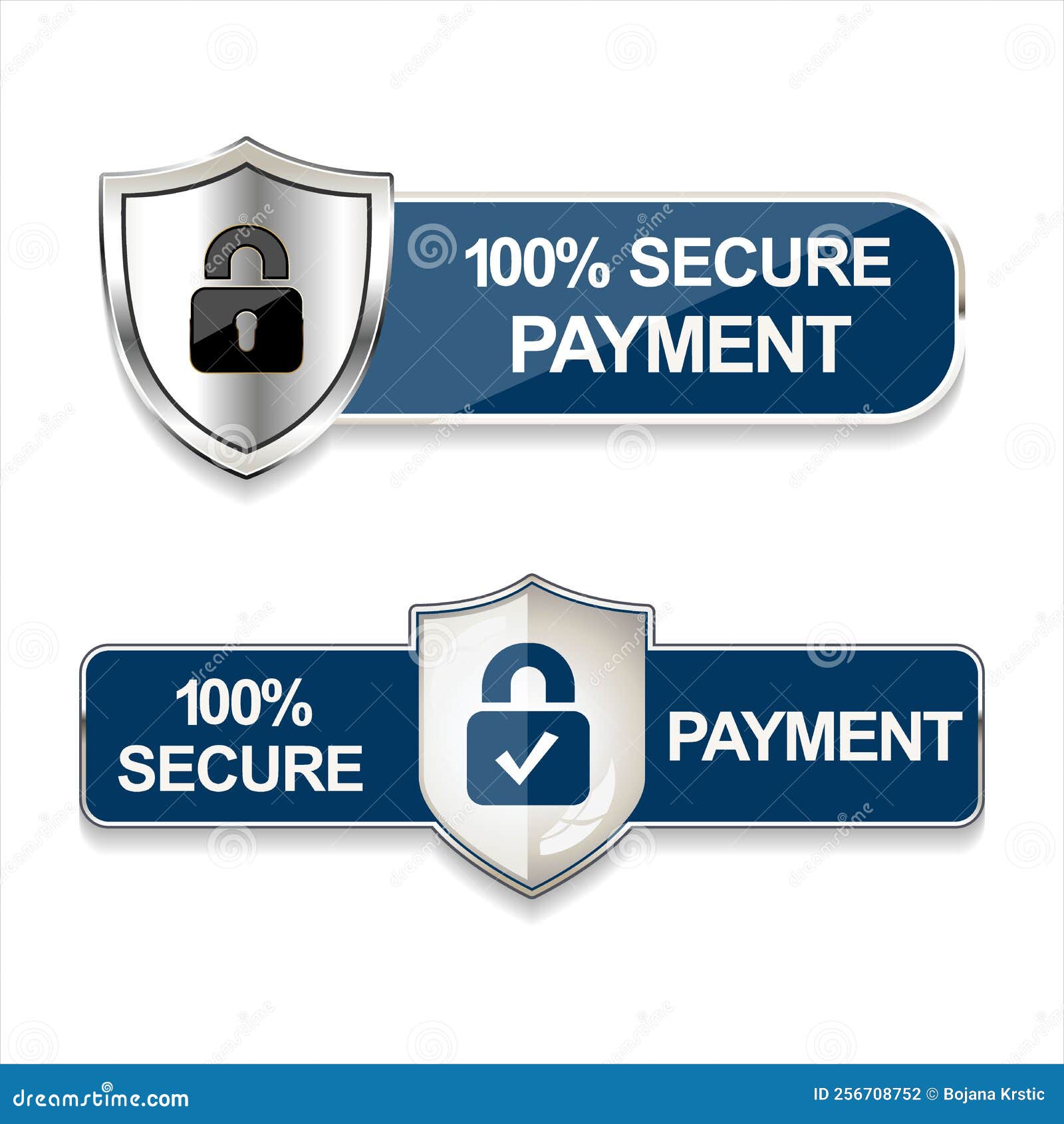 Secure Connection Icon Vector Illustration Isolated On White Background Stock Vector