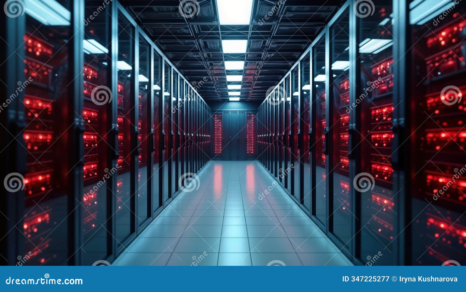Secure Data Center Interior Shows Rows Of Server Racks. Tech ... Secure Data Center Interior Shows Rows Of Server Racks. Tech ...