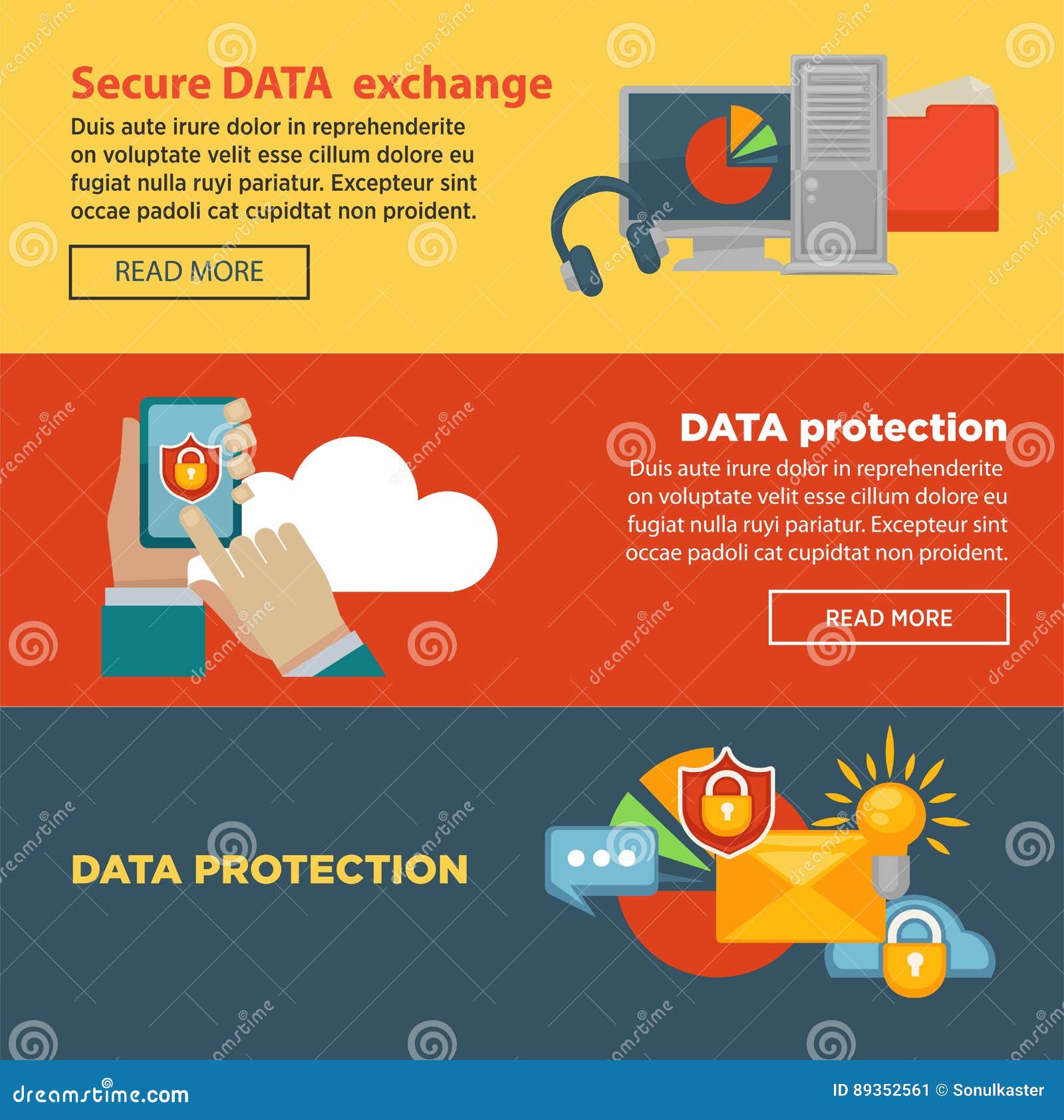 Secure Data Exchange and Protection Program Internet Page with ...