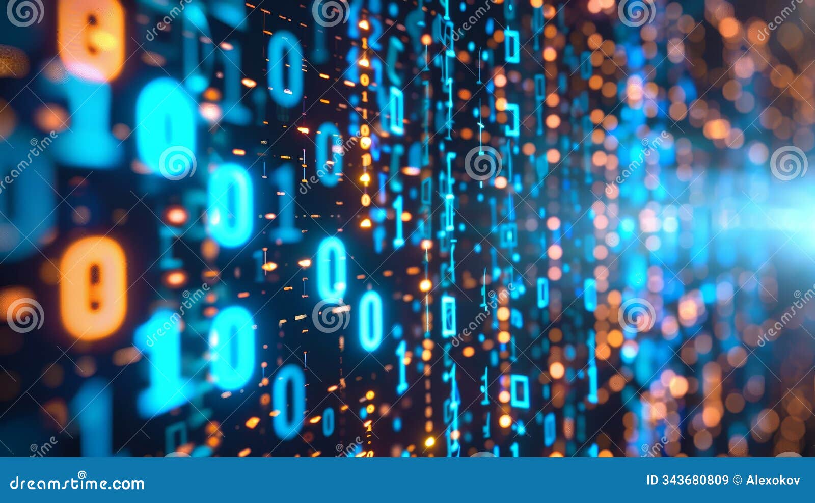 Secure Data Flow Concept Generative AI Stock Illustration ...