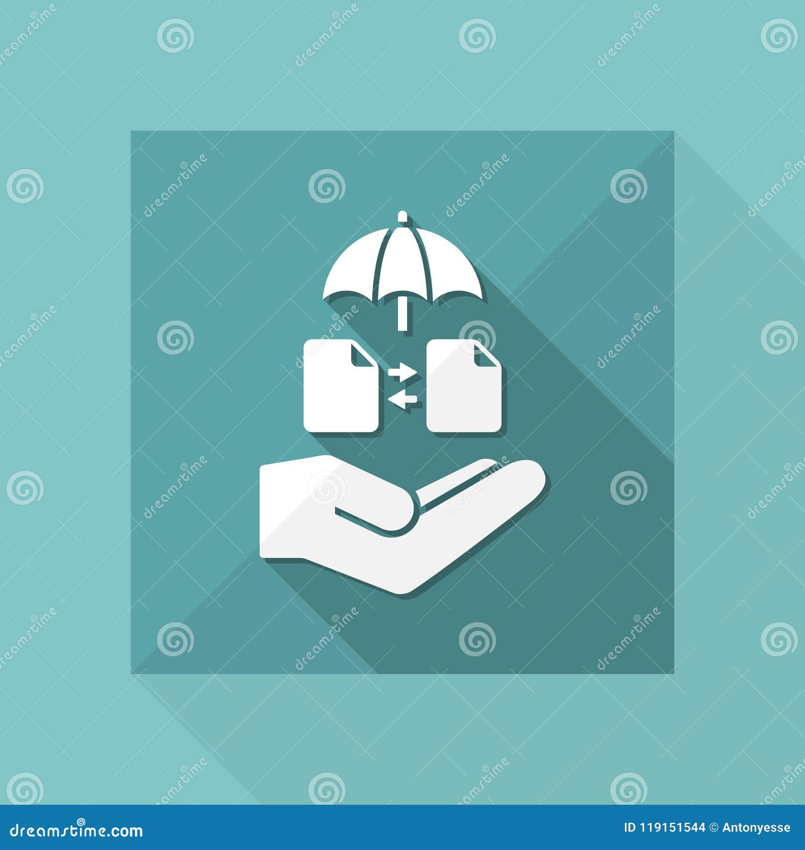 Secure Data Transfer - Minimal Vector Icon Stock Vector - Illustration ...