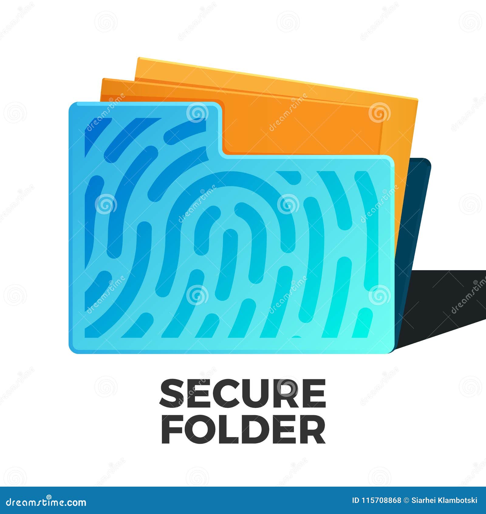 Secure data vector stock vector. Illustration of information - 115708868