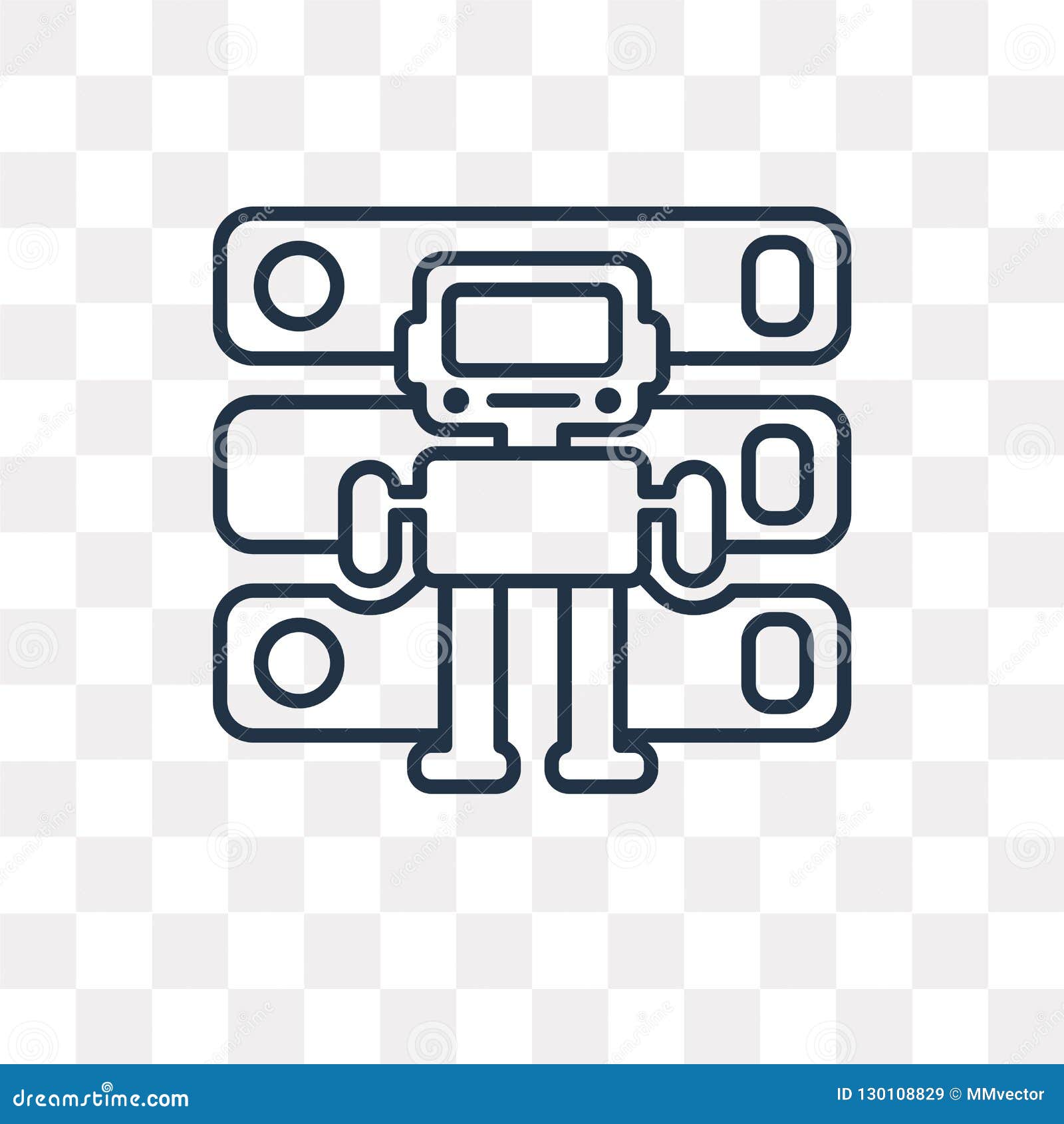 Secure Data Vector Icon Isolated on Transparent Background, Line Stock ...