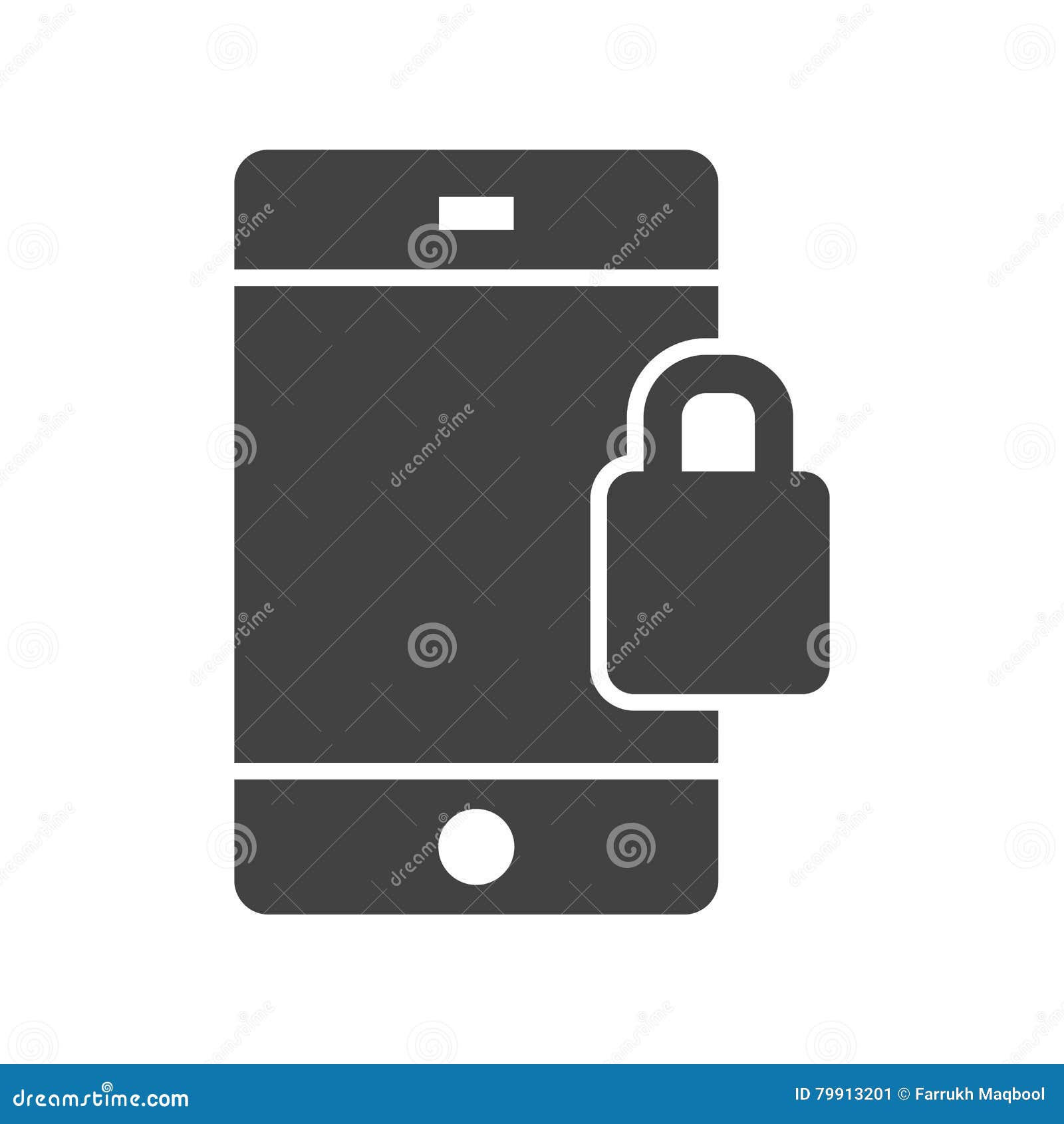 Secure Device stock vector. Illustration of icon, alarm - 79913201