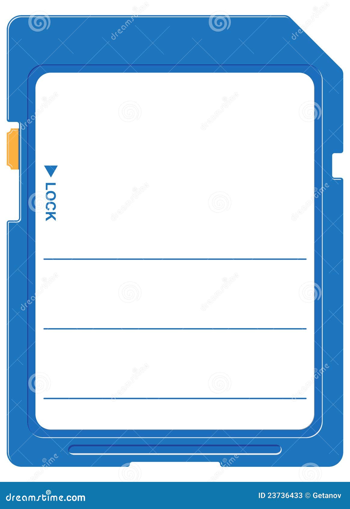 Secure digital card stock illustration. Illustration of multimedia ...