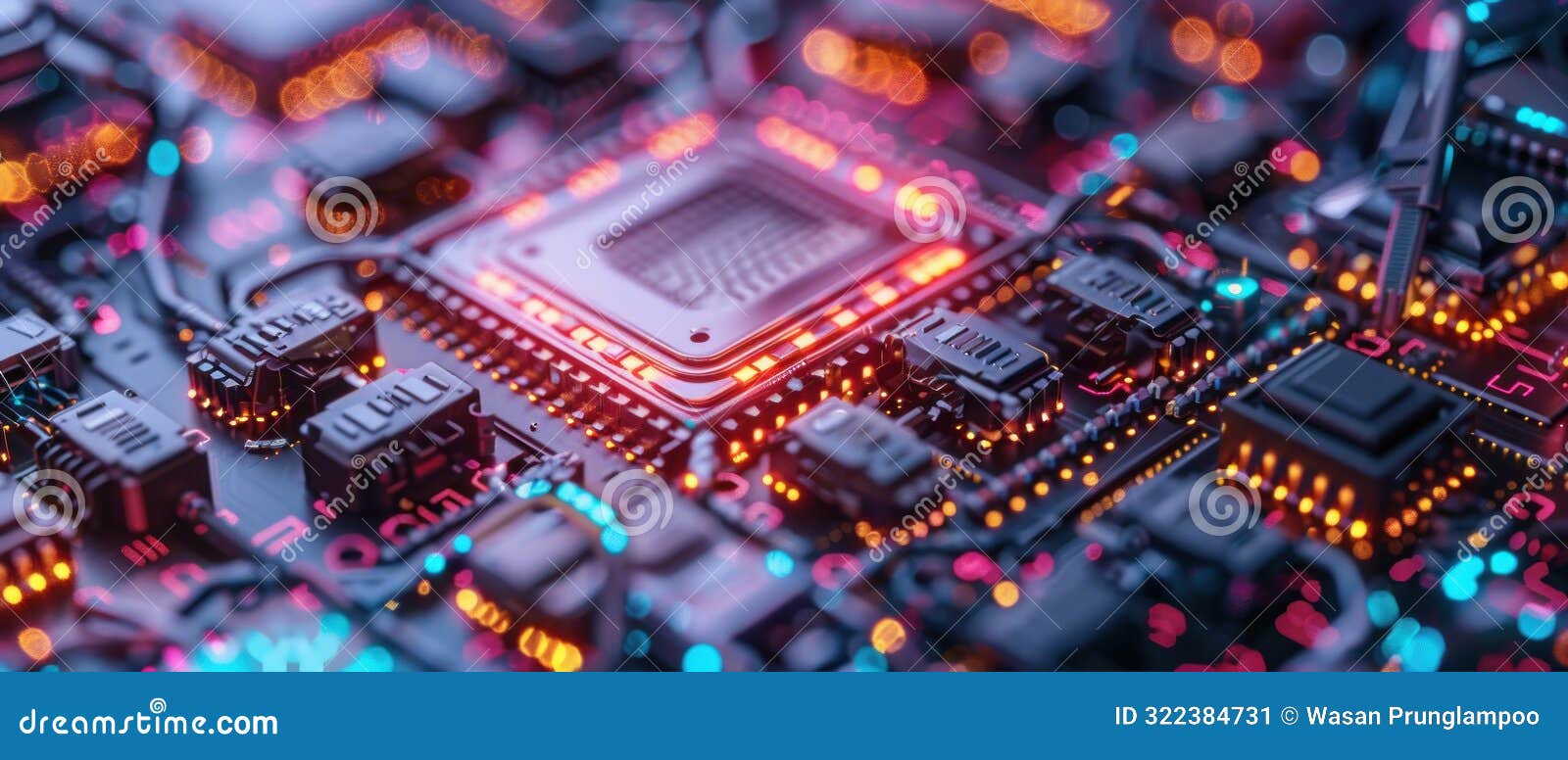 Secure Digital Exchange Platform, Realtime Transactions, Top View ...