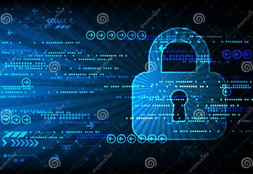 Secure digital space. stock vector. Illustration of keyhole - 59705811