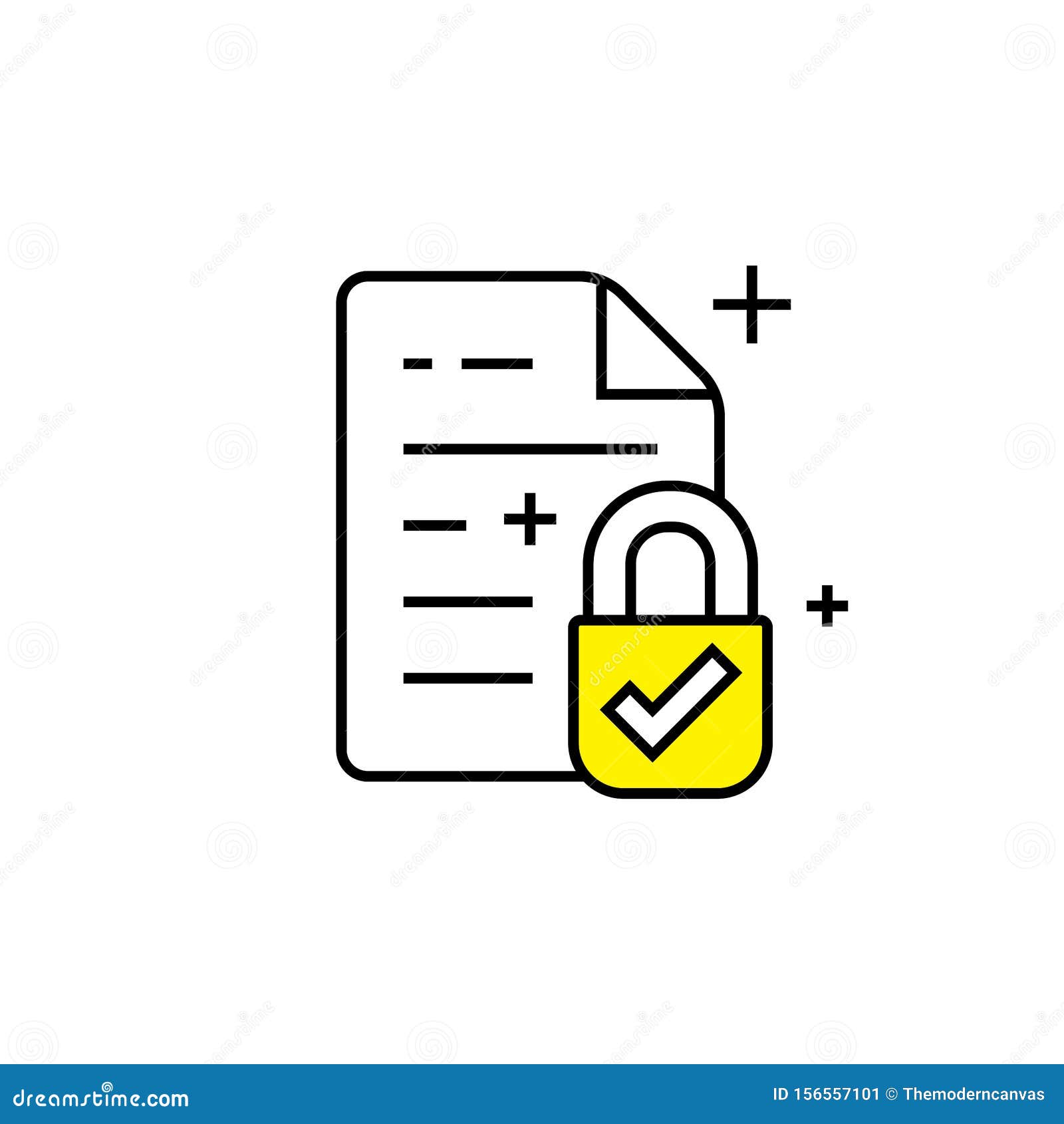 Secure Document Background Cartoon Vector | CartoonDealer.com #2398397