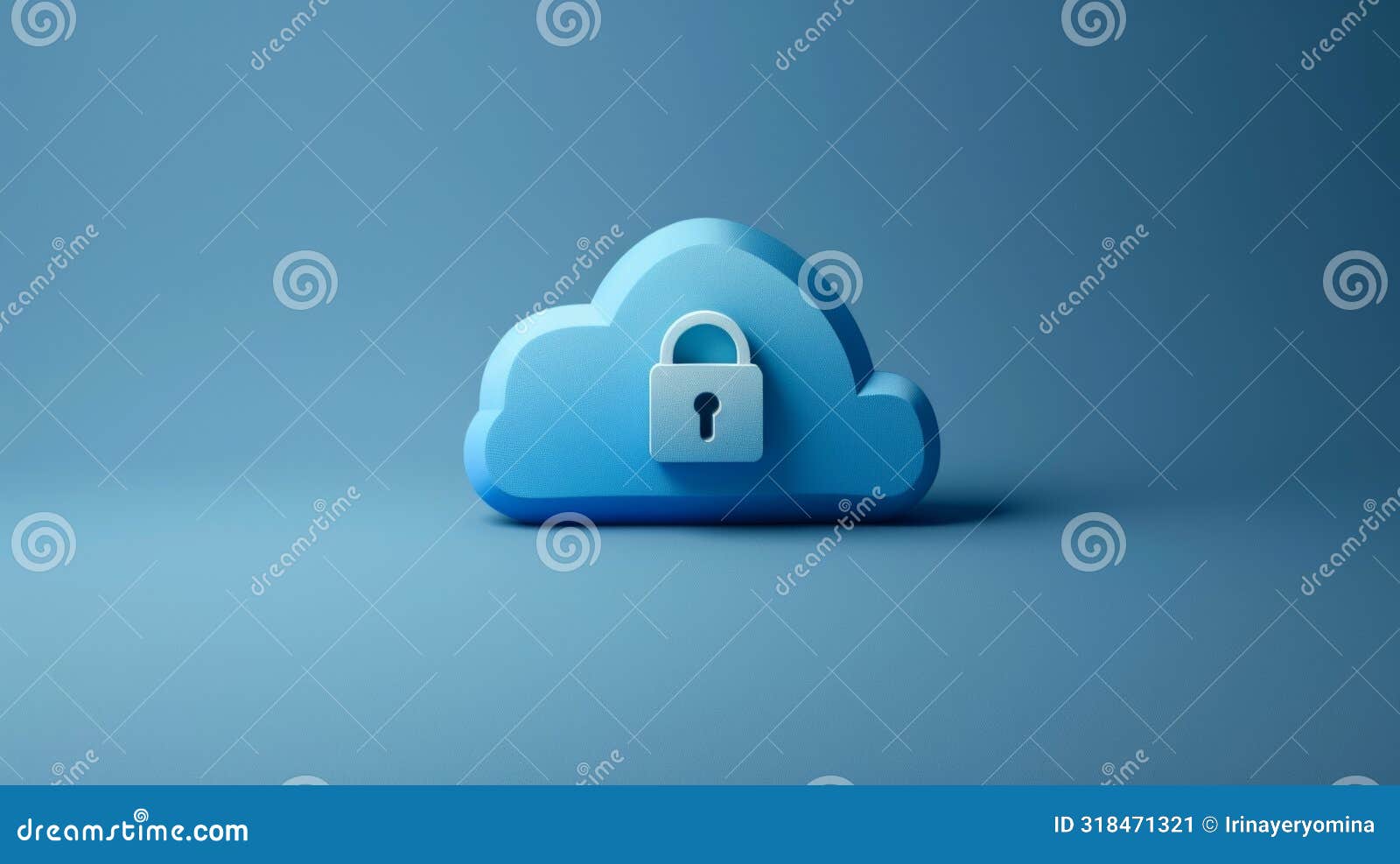Secure Encrypted Cloud Storage Concept Stock Image - Image of ...