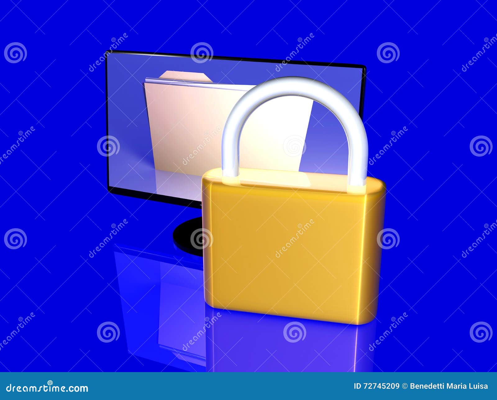 Secure File stock illustration. Illustration of data - 72745209