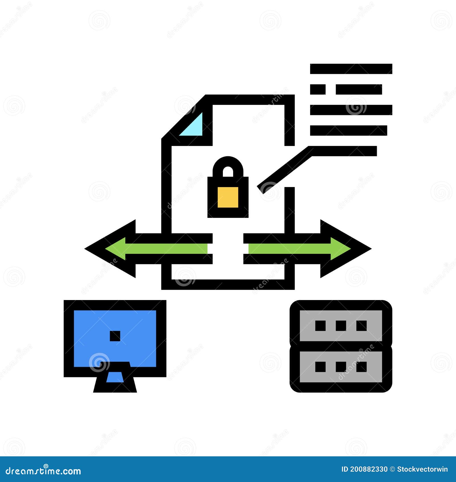 SFTP - Secure File Transfer Protocol Acronym, Technology Concept ...