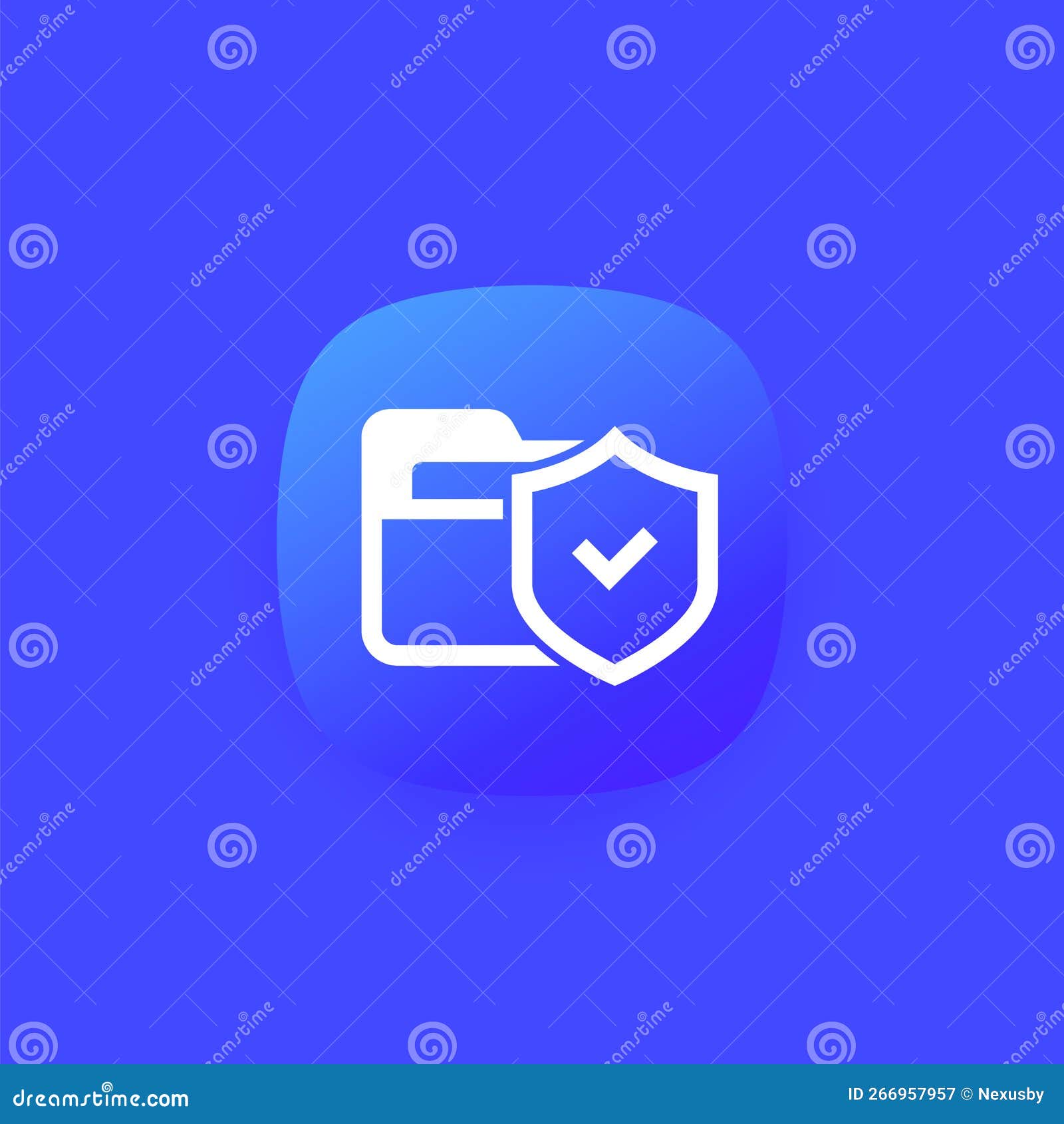 Secure Folder Icon for Apps Stock Vector - Illustration of logo ...