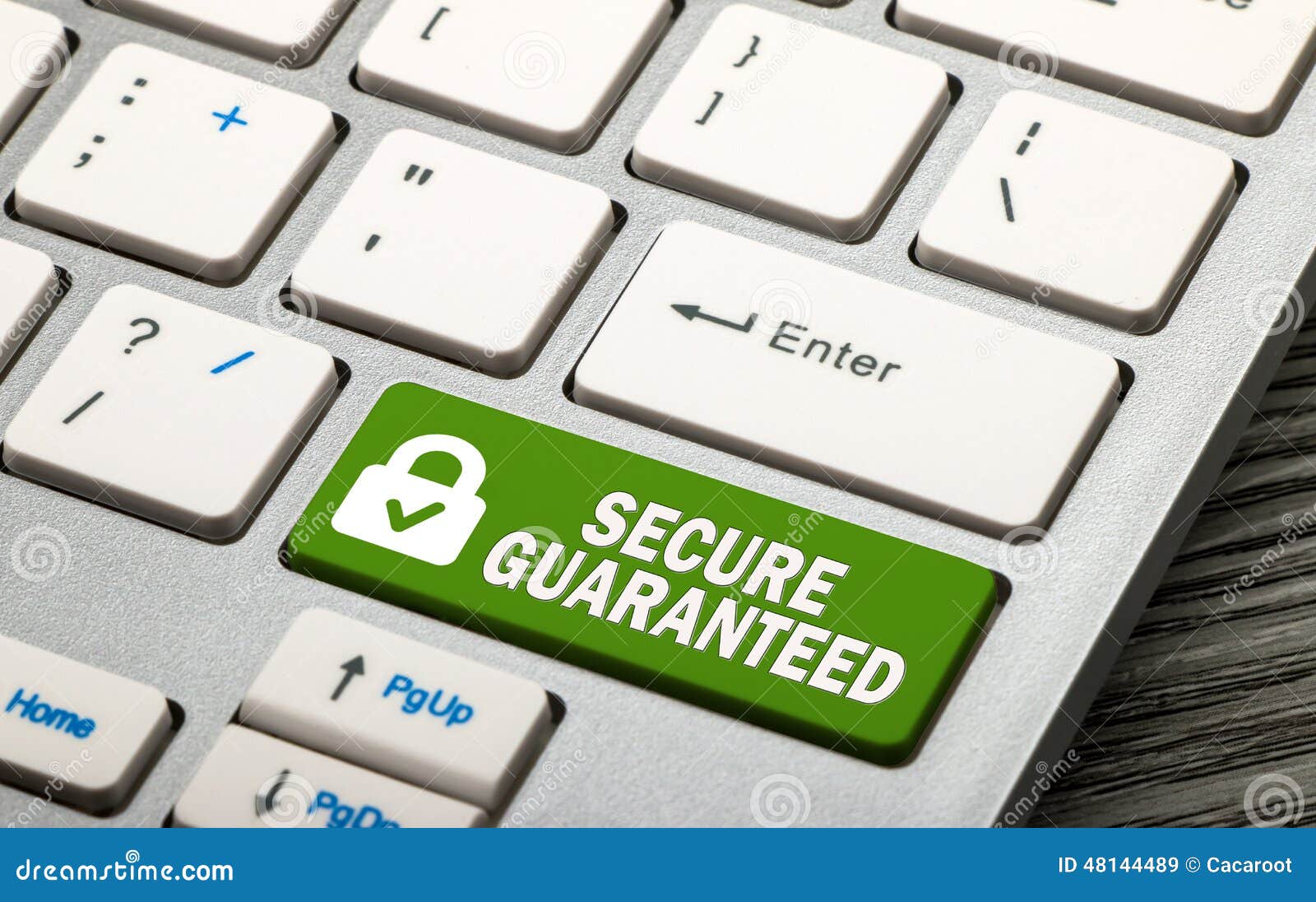 Secure guaranteed stock image. Image of information, guarantee - 48144489