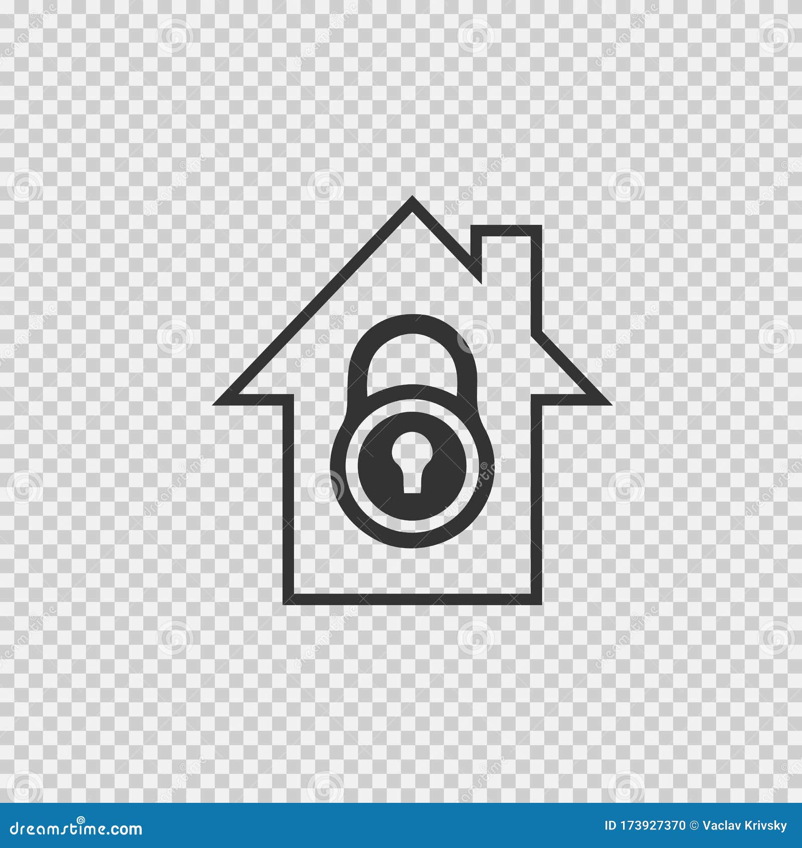 Secure Home Vector Icon Eps 10. Simple Isolated Symbol Stock Vector ...