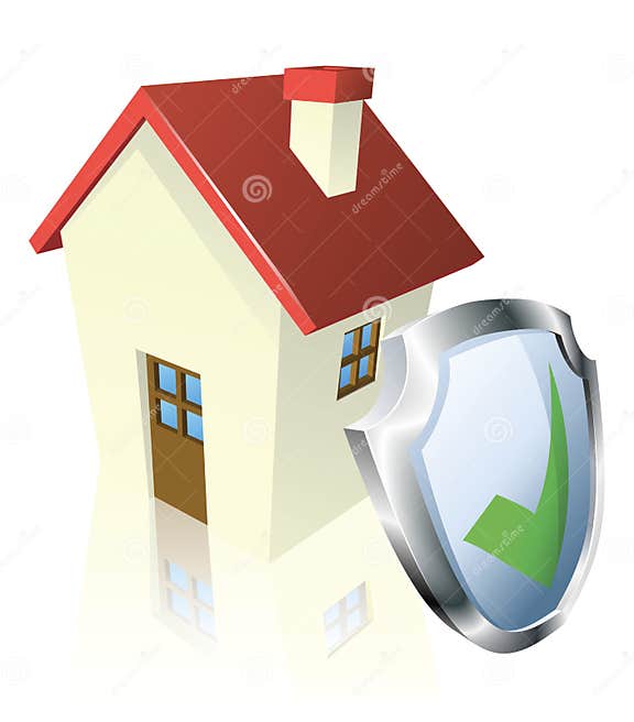 Secure house concept stock vector. Illustration of real - 21907185
