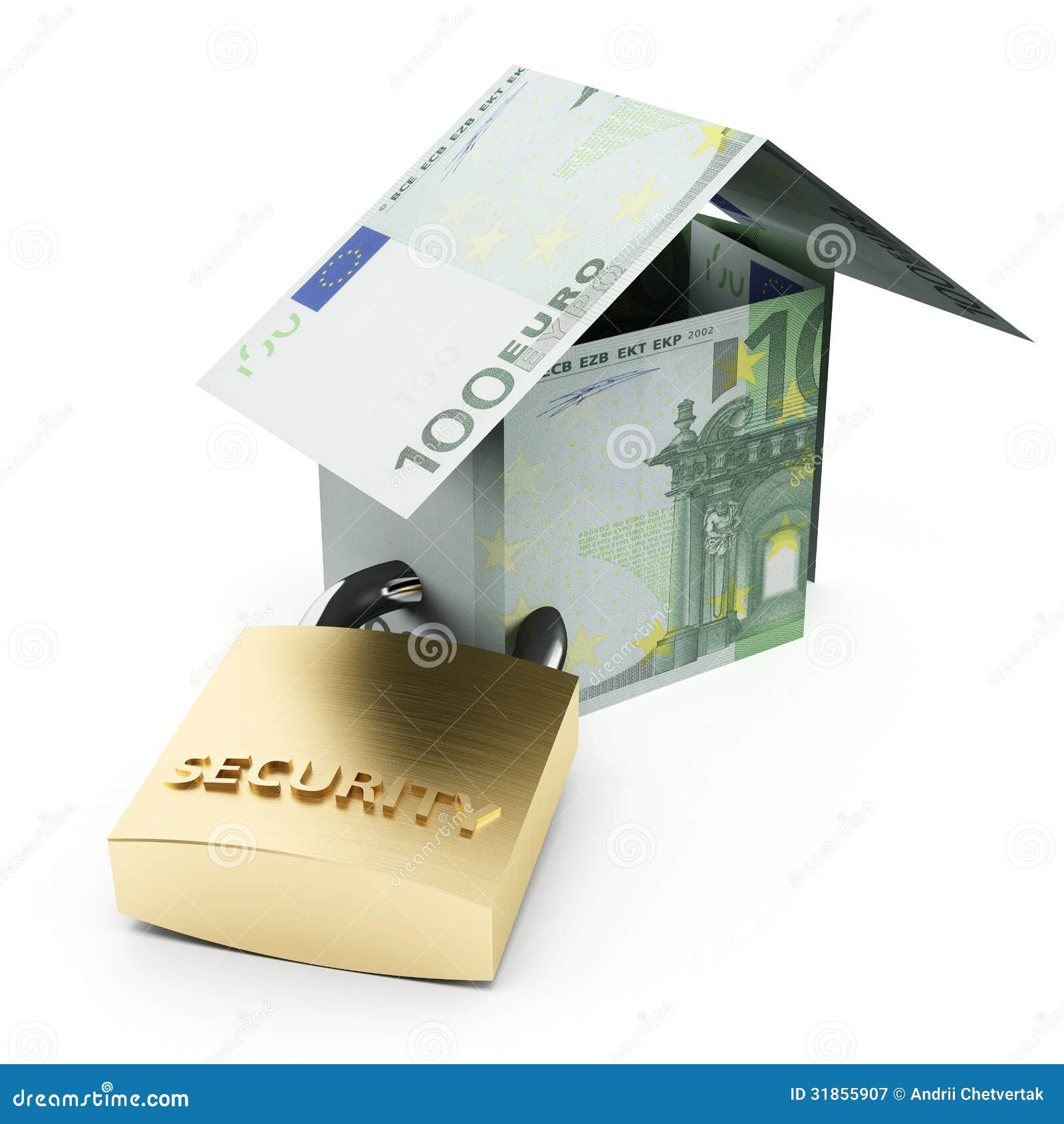 Secure house stock illustration. Illustration of protect - 31855907