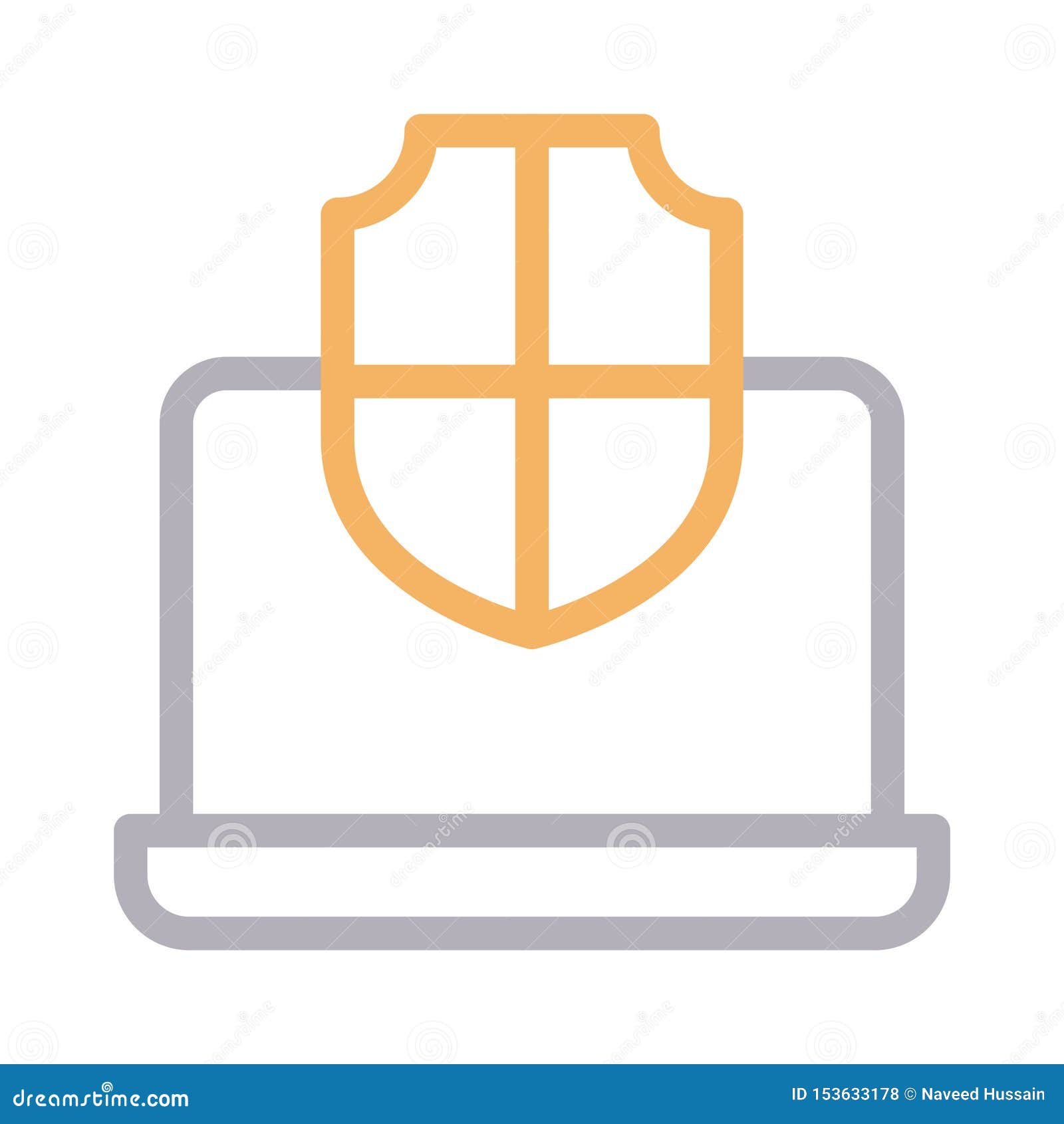 Secure Colour Line Vector Icon Stock Vector - Illustration of check ...