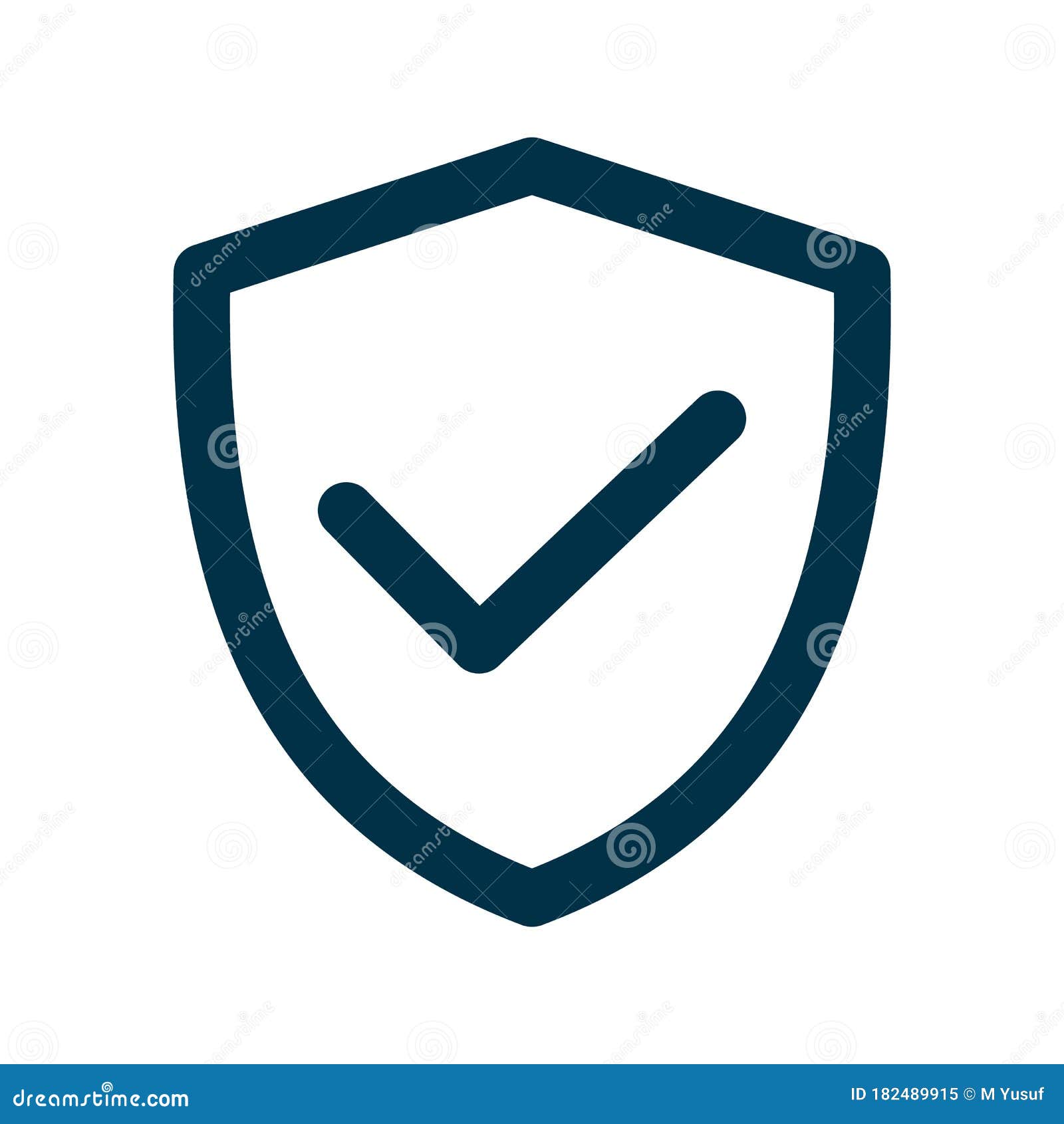 Secure Icon Isolated On White Background From Security Collection Stock ...