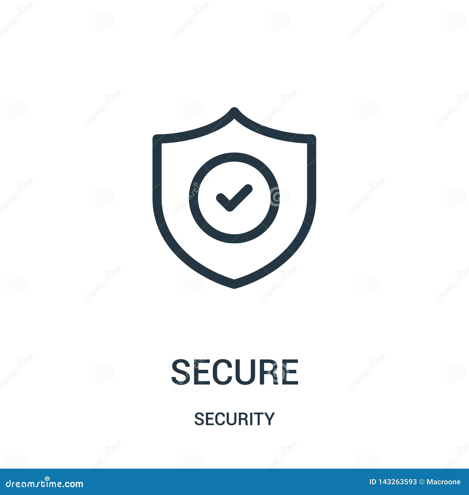 Secure Icon Vector from Security Collection. Thin Line Secure Outline ... Secure Icon Vector from Security Collection. Thin Line Secure Outline ...