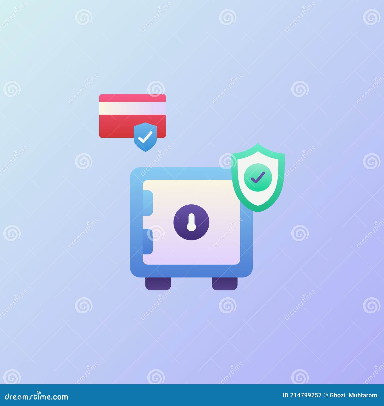 Secure Icons Set Collection with Smooth Style Coloring Stock Vector ...