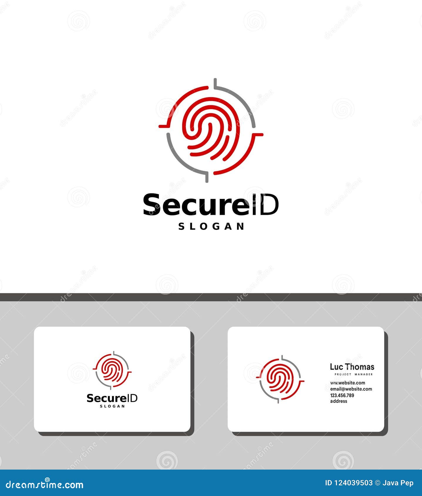 Secure id logo stock illustration. Illustration of graphic - 124039503
