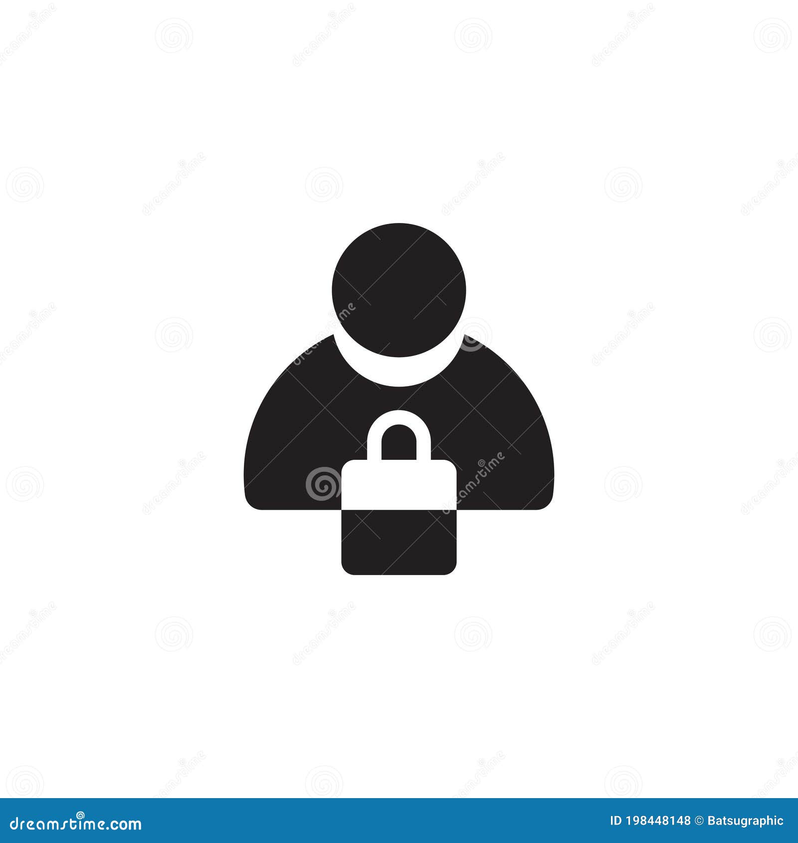 Secure Identity Vector Icon Design Template Stock Vector - Illustration ...