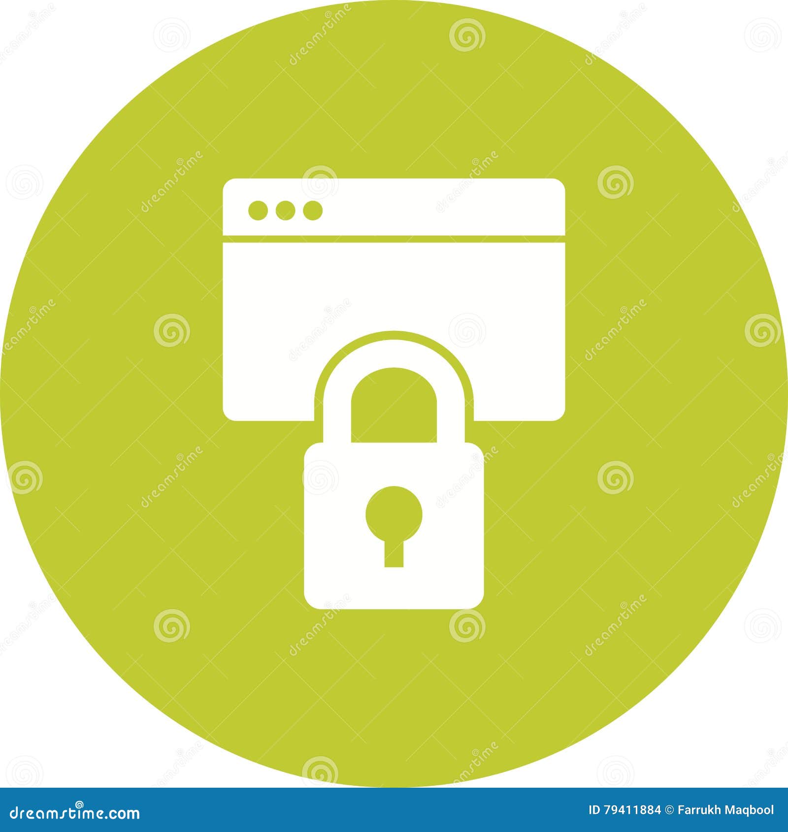 Secure Information stock vector. Illustration of website - 79411884