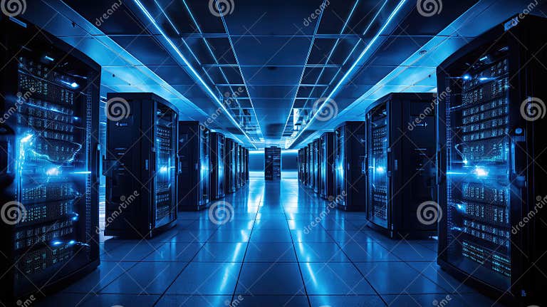 Secure Information Technology Server Stock Illustration - Illustration of storage, connectivity ...