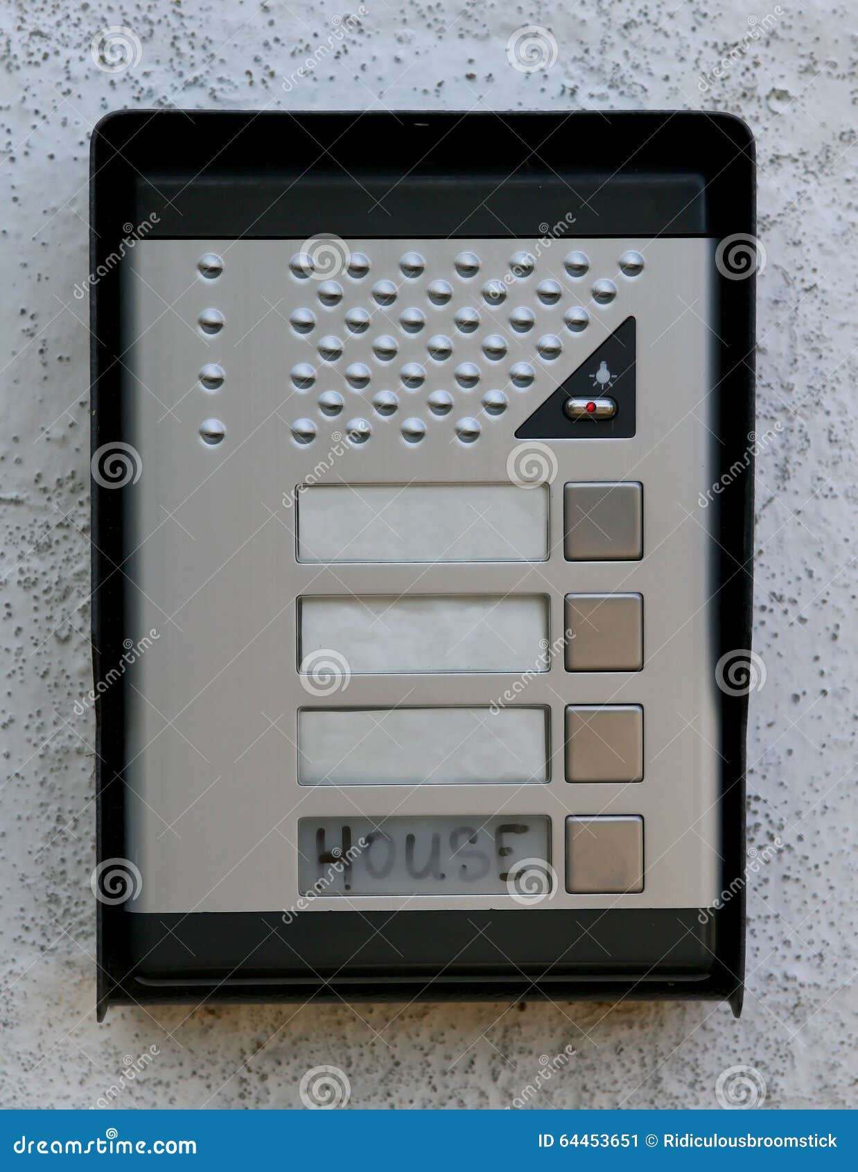 Secure Intercom for Two Way Verbal Communications Stock Image - Image ...