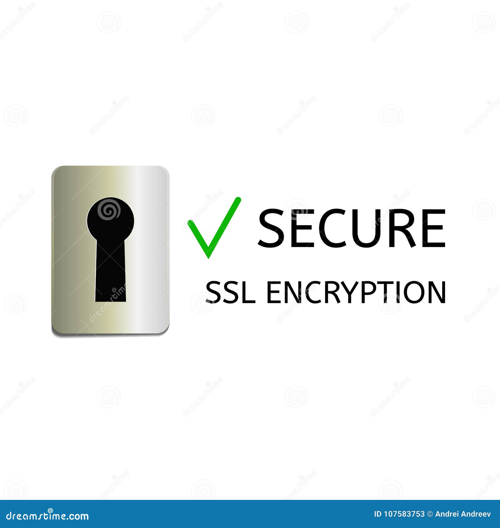 Secure Internet Connection SSL Icon. Stock Vector - Illustration of ...