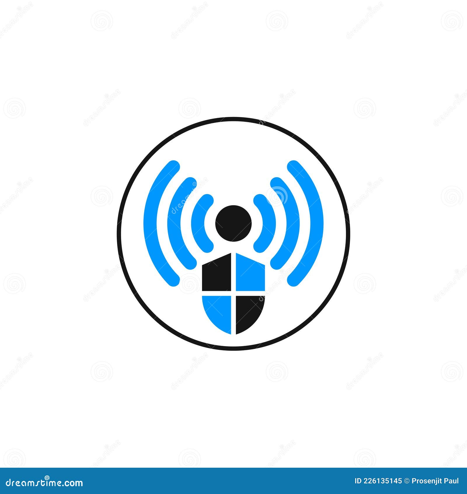 Secure Internet, Network, Wifi Icon Stock Vector - Illustration of data ...