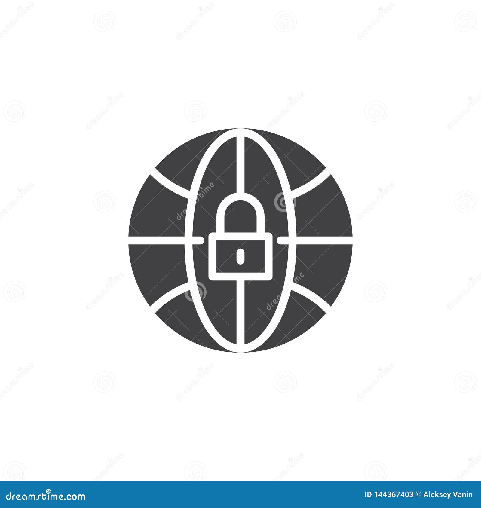 Secure Internet Vector Icon Stock Vector - Illustration of logo, lock ...