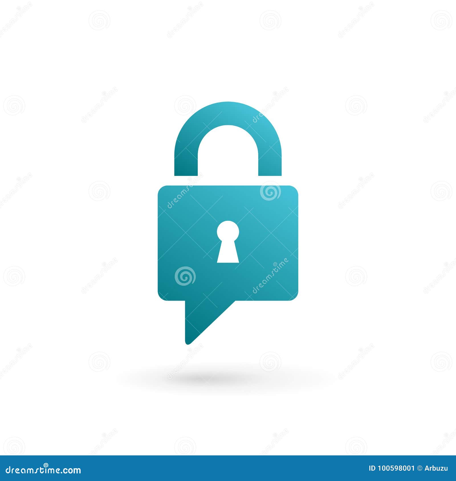 Secure Lock Logo Icon Design Template Elements Stock Vector ...