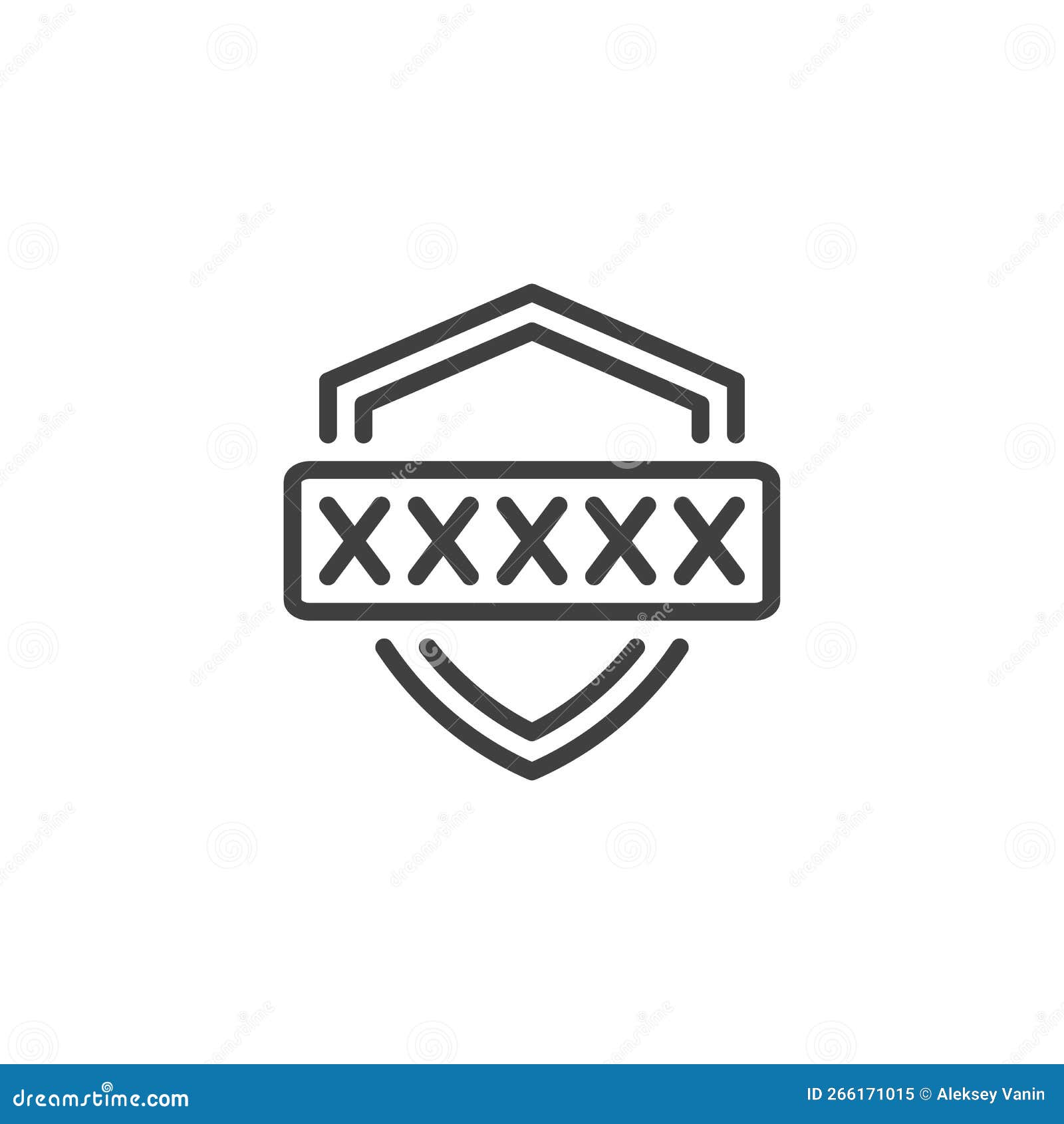 Login Line Icon Isolated On White Background. Black Flat Thin Icon On ...