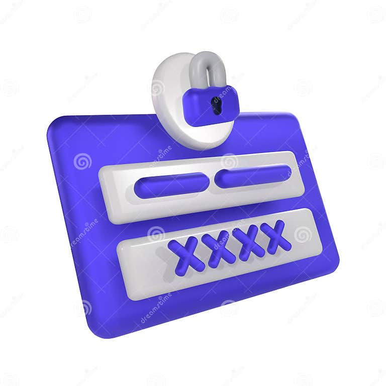 Secure Login Page. Digital Security Padlock Icon, Login and Password ...