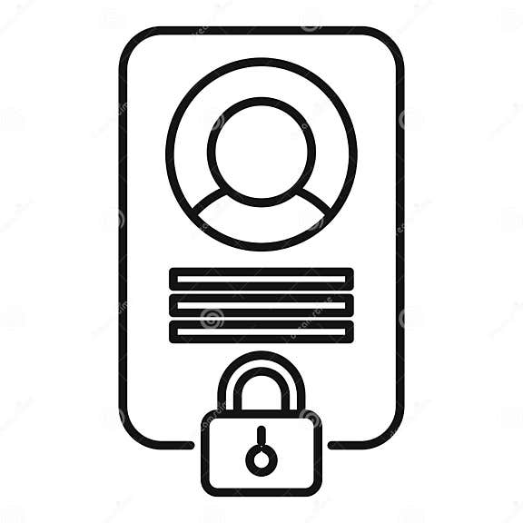 Secure Login System Protecting User Data with Padlock Icon Stock ...