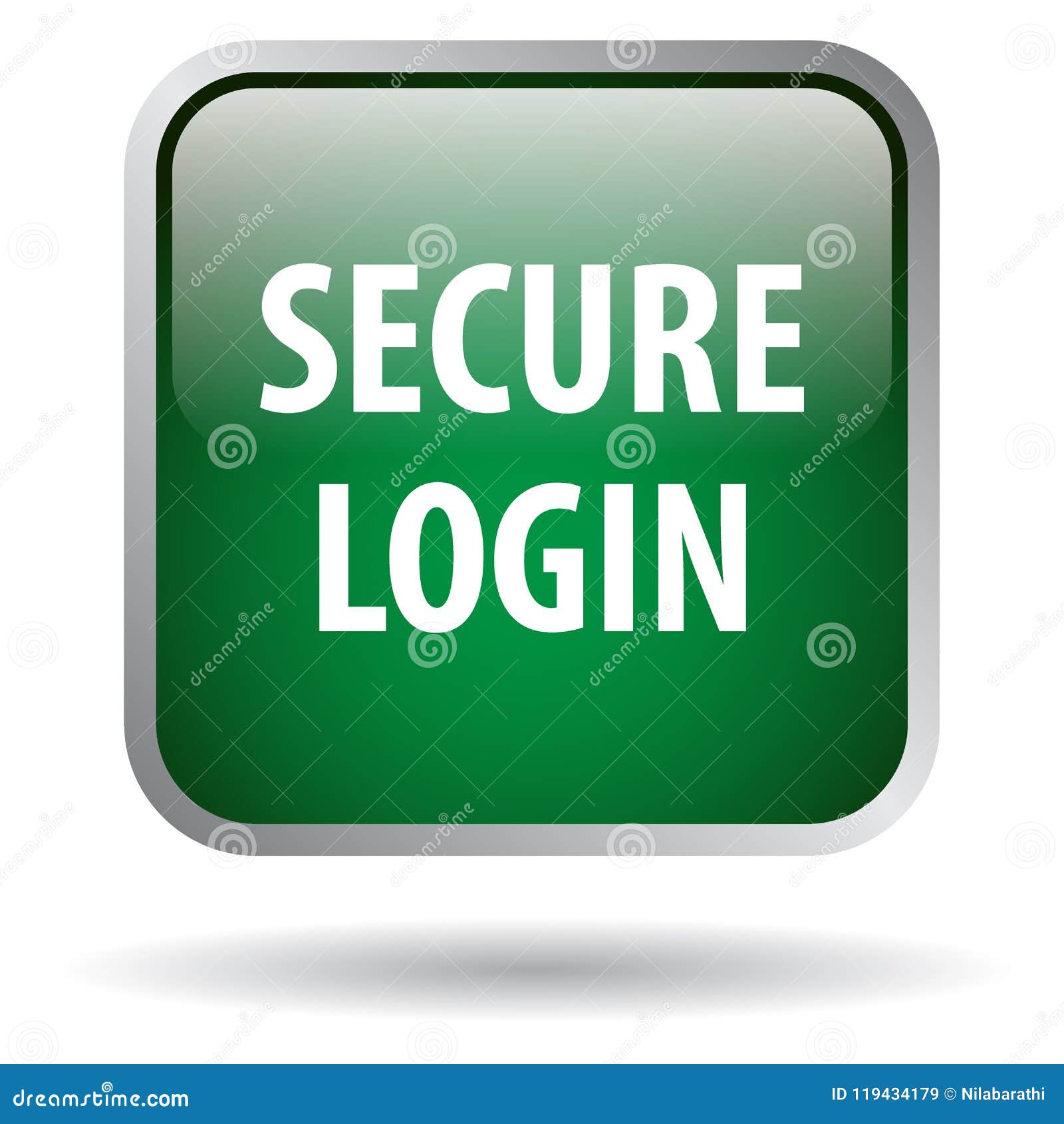 Secure login web button stock illustration. Illustration of online ...