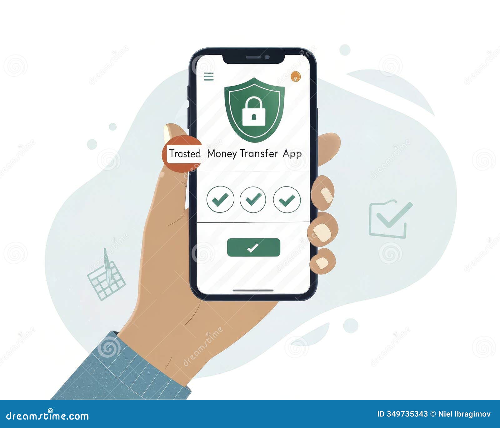 Secure Mobile Money Transfer App Interface Depicting Trust and Safety ...
