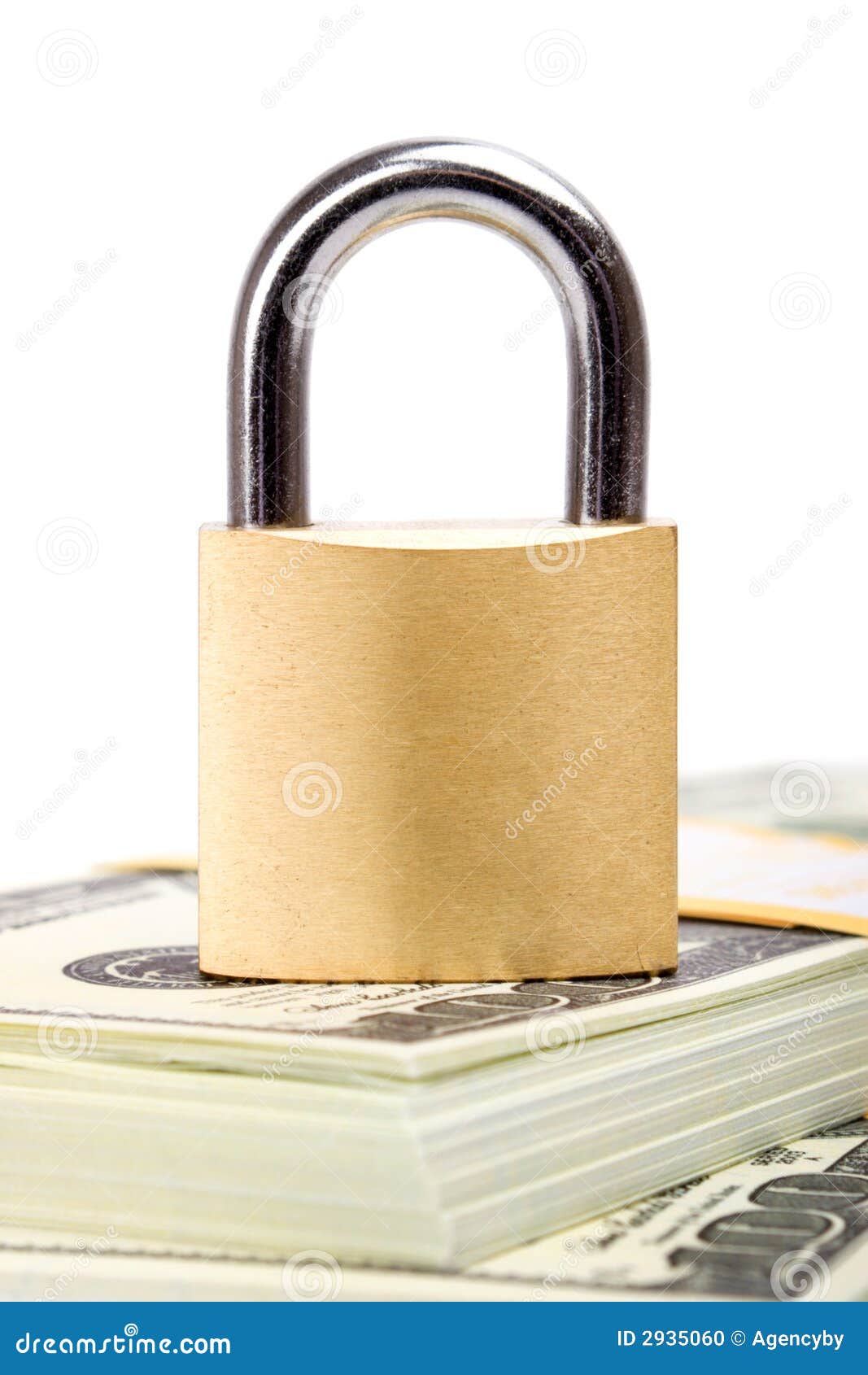 Secure Money US Dollars and Lock Stock Photo - Image of dollar, money ...