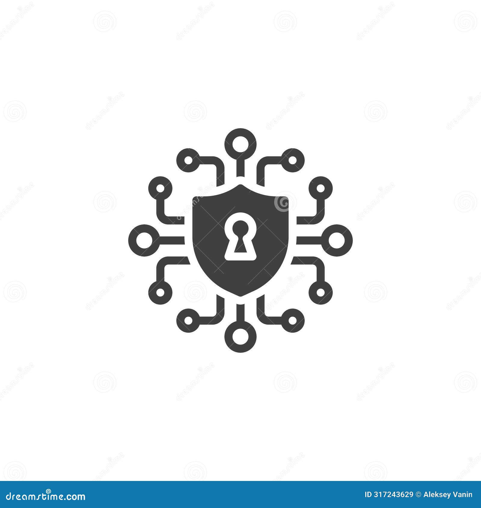 Secure Network Protocol Vector Icon Stock Illustration - Illustration ...