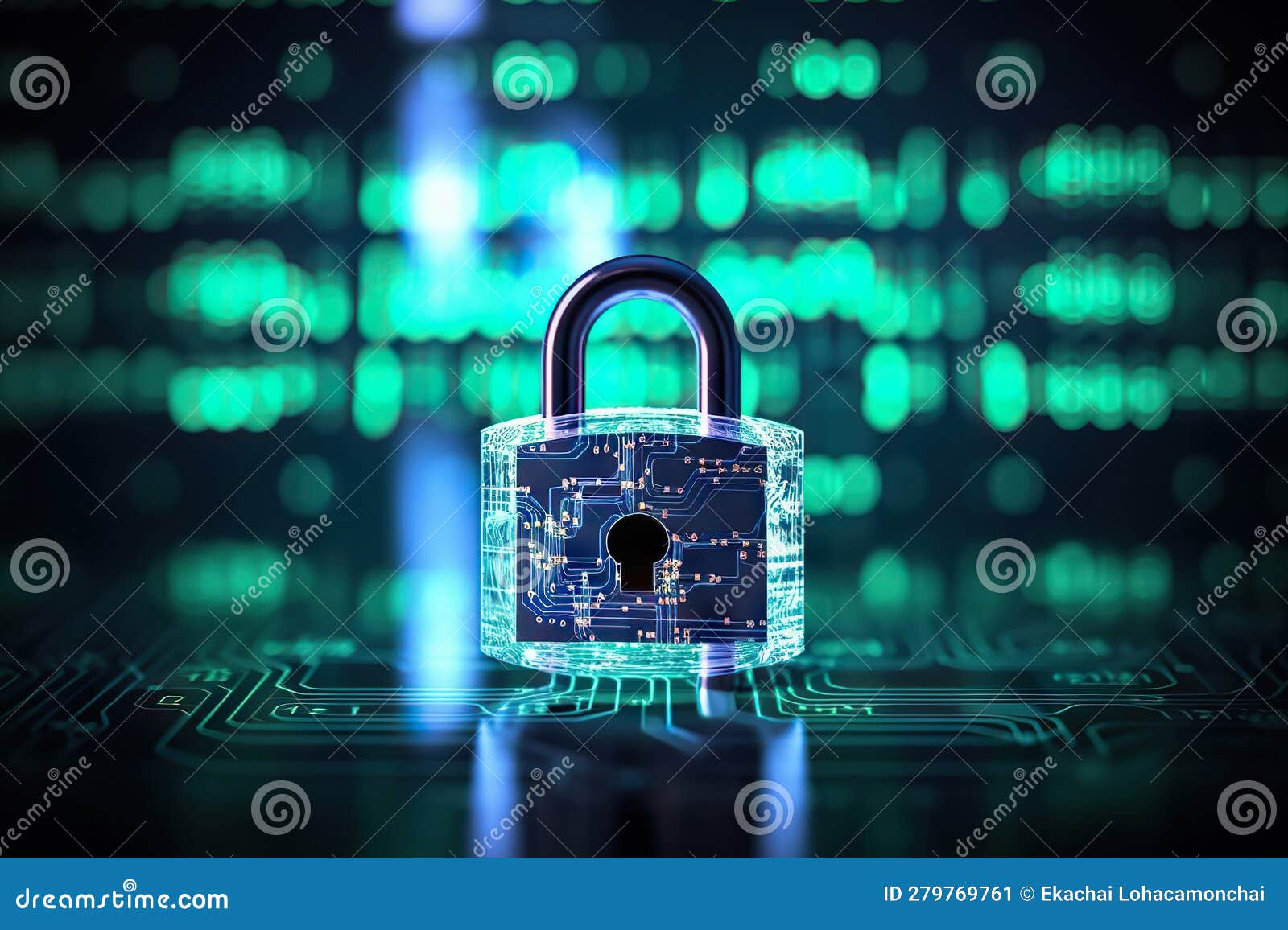 Secure Networks Safeguarding Your Data with Cybersecurity. Created with ...