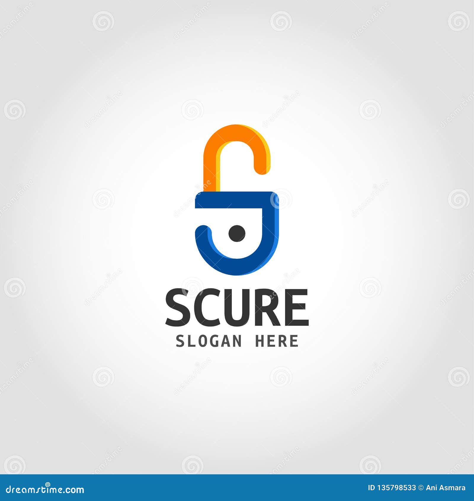 Secure Letter Lock, Protection Mail. Flat Vector Icon Illustration ...