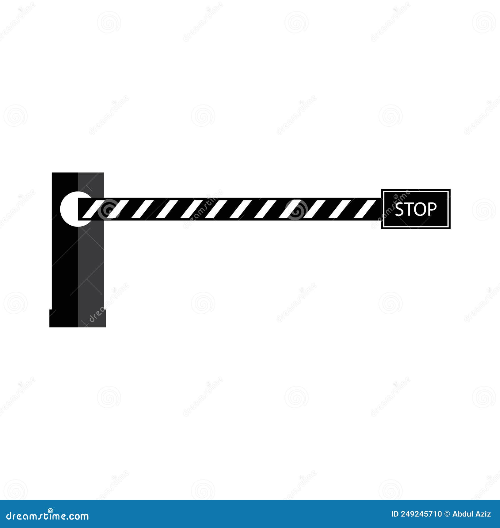 Secure Parking Gate Icon Logo Vector Stock Vector - Illustration of ...