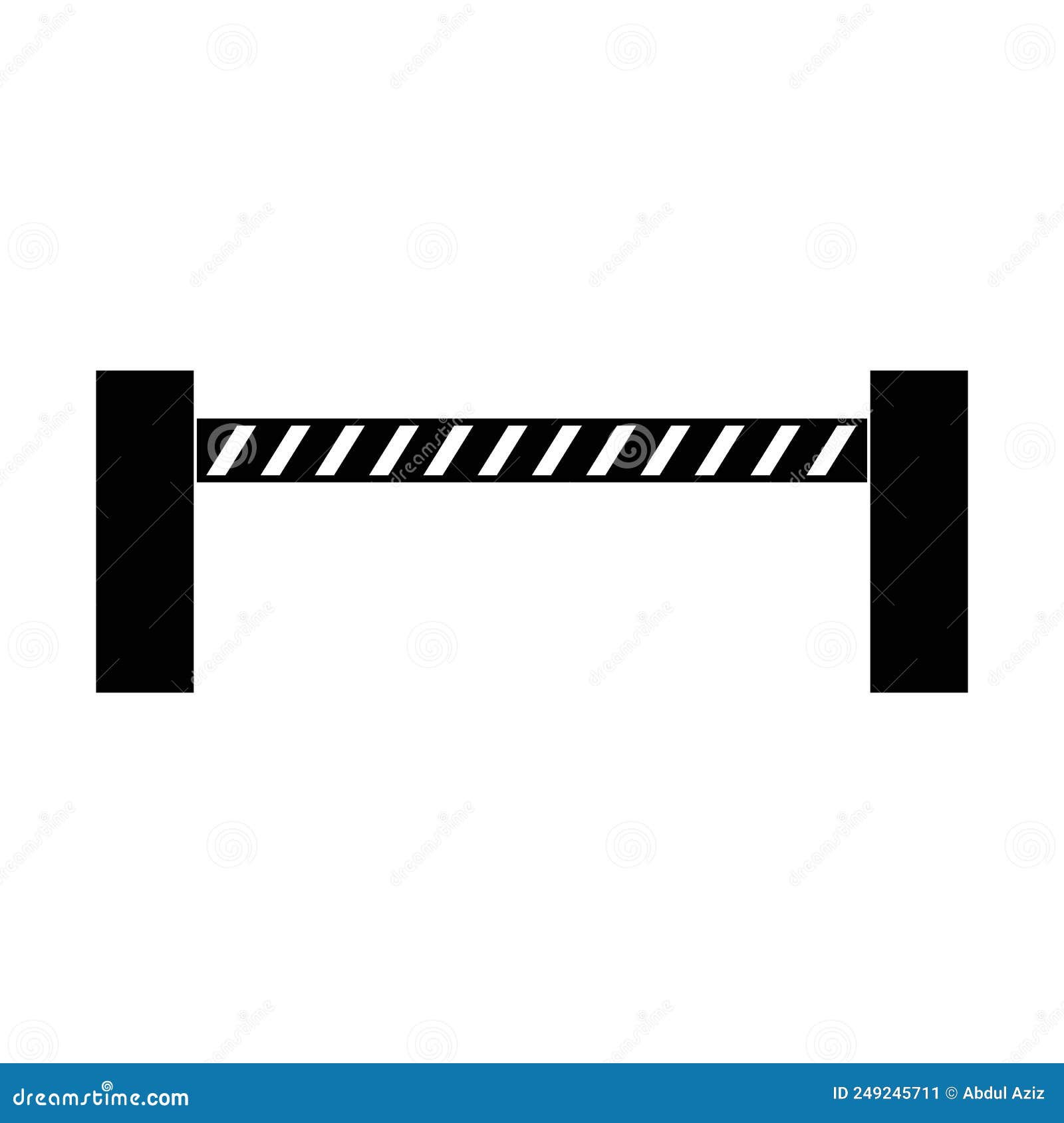 Secure Parking Gate Icon Logo Vector Stock Vector - Illustration of ...