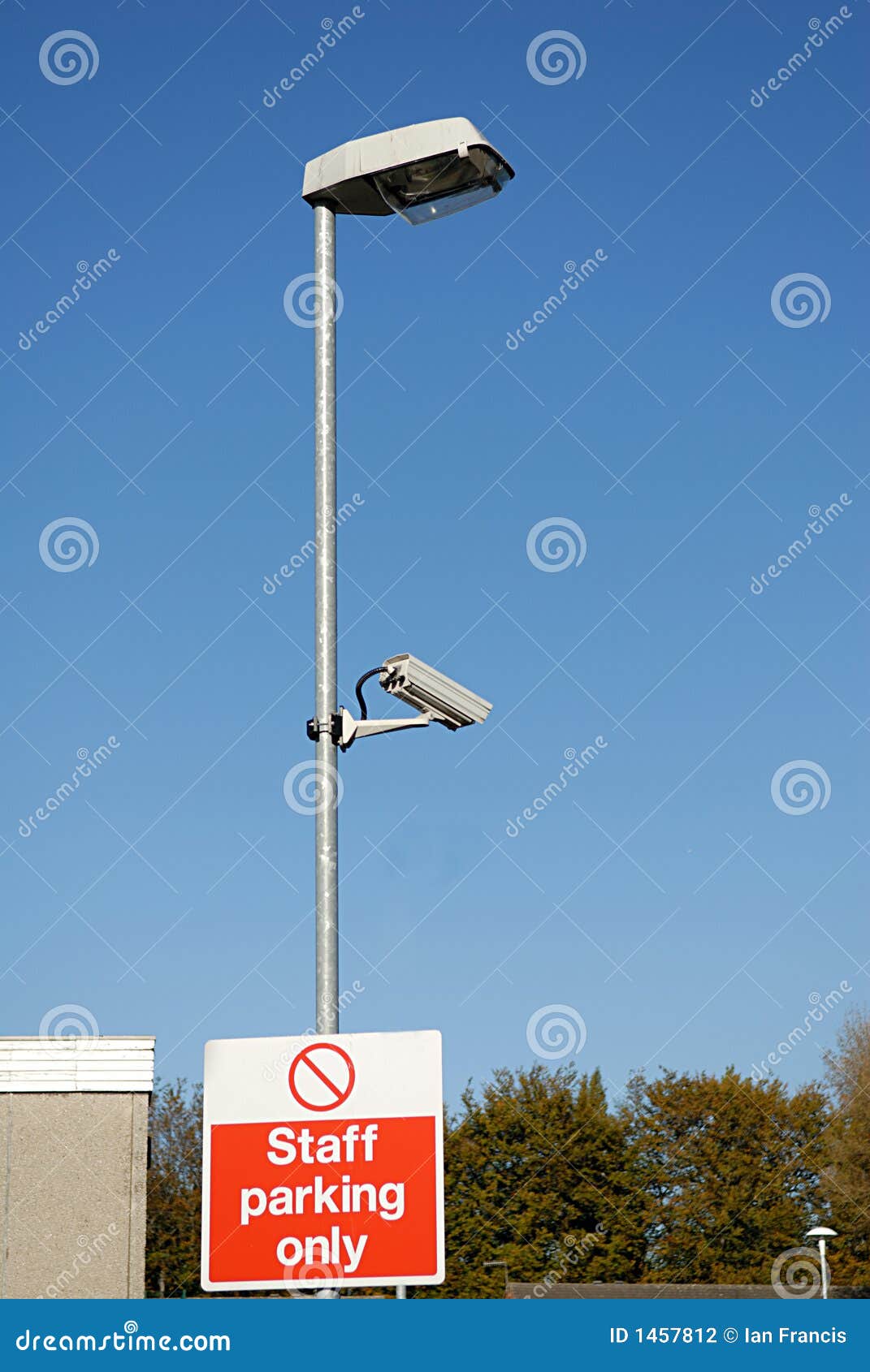 Secure Parking lot. stock photo. Image of watch, safety - 1457812