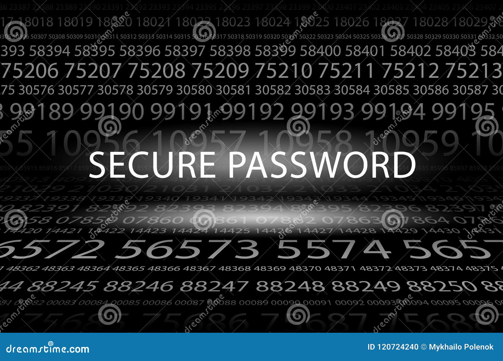 Secure password stock illustration. Illustration of method - 120724240